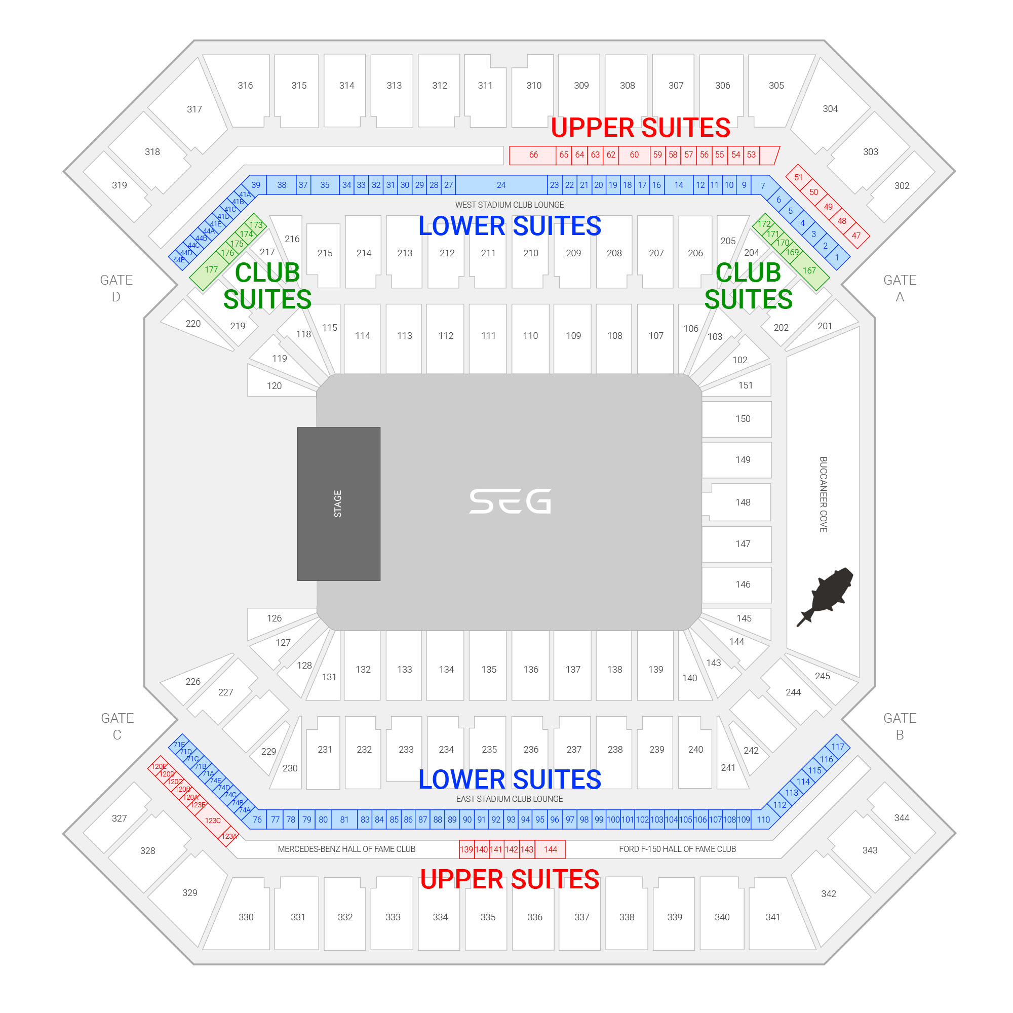 Raymond James Stadium Seating Chart For Concerts | Cabinets Matttroy